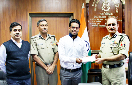 IG BSF honours choreographer Aakash Dogra - Daily Excelsior