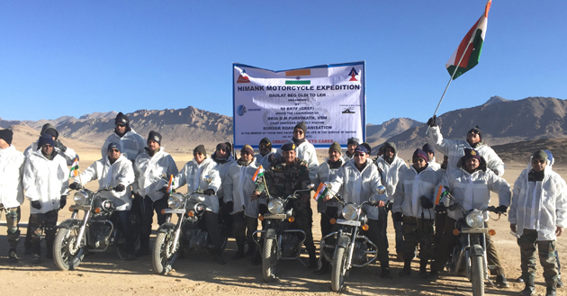 Daredevil riders of BRO Project Himank undertakes Motor Cycle ...
