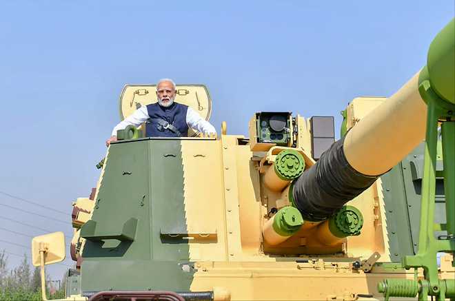 PM inaugurates L&T's K9 Vajra gun-making facility - Daily Excelsior