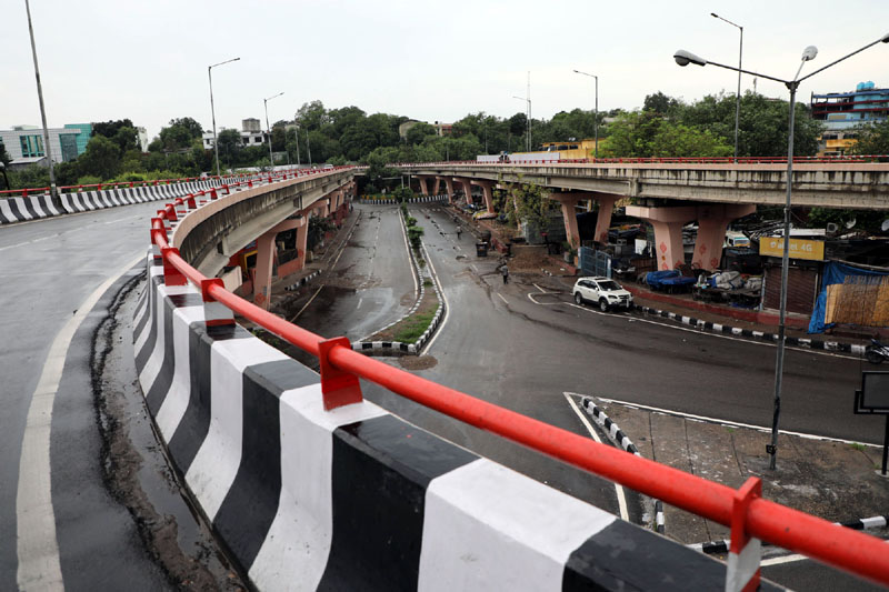 Deserted Jammu city roads on Saturday. -Excelsior/Rakesh - Jammu ...