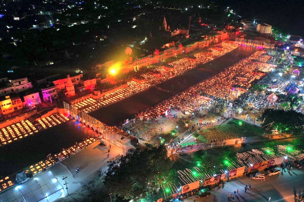 Ayodhya's Deepotsav makes Guinness World record by lighting over 5.84 ...