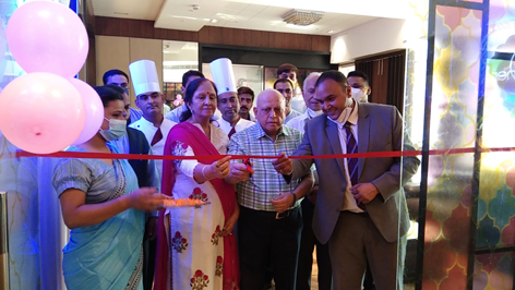 A dignitary launching 'Delhi Diner' at Clarks Inn Express, Jammu ...