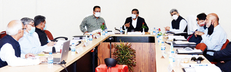 Vice Chancellor Prof. J P Sharma chairing a meeting of Board of ...