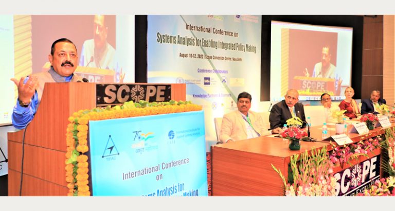 Union Minister Dr Jitendra Singh delivering inaugural address at the 3 ...