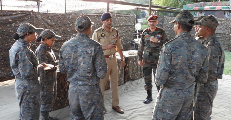 ADGP interacts with IPS officers undergoing Army attachment ...