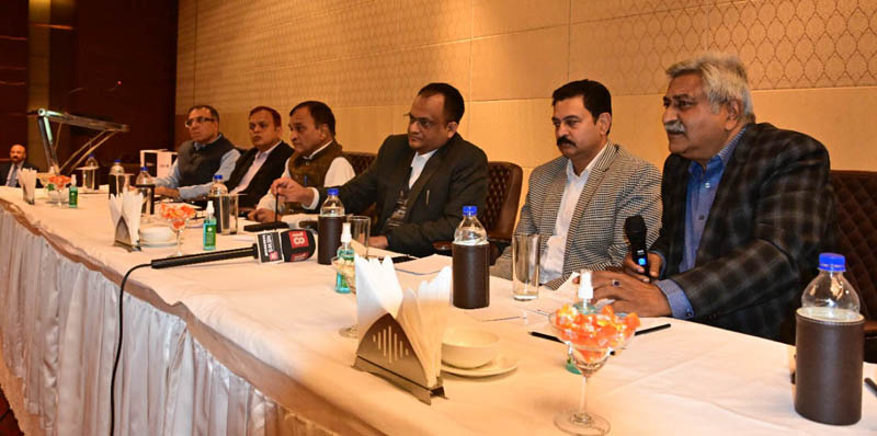 Principal Secretary Industries Prashant Goyal and other senior officers ...