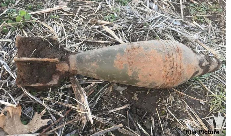 Rusted mortar shell recovered - Daily Excelsior