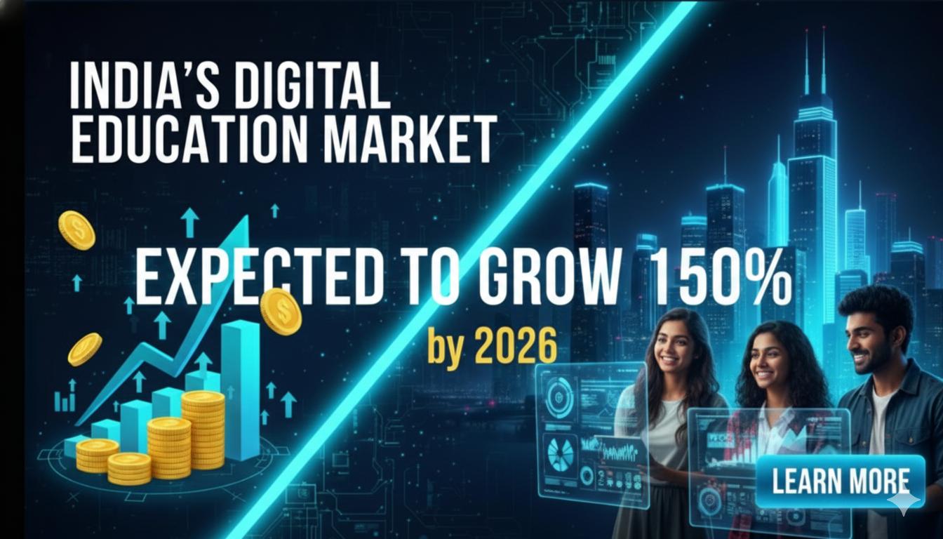 India's Digital Education Market Expected to Grow 150% by 2026 - Daily ...