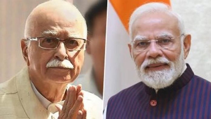 PM Modi greets veteran BJP leader L K Advani on his birthday - Daily ...