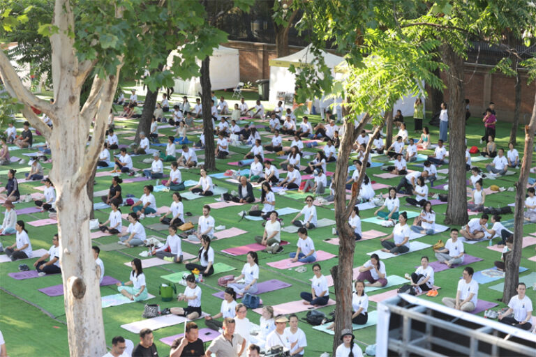 Shanghai holds pre-international yoga day event - Daily Excelsior